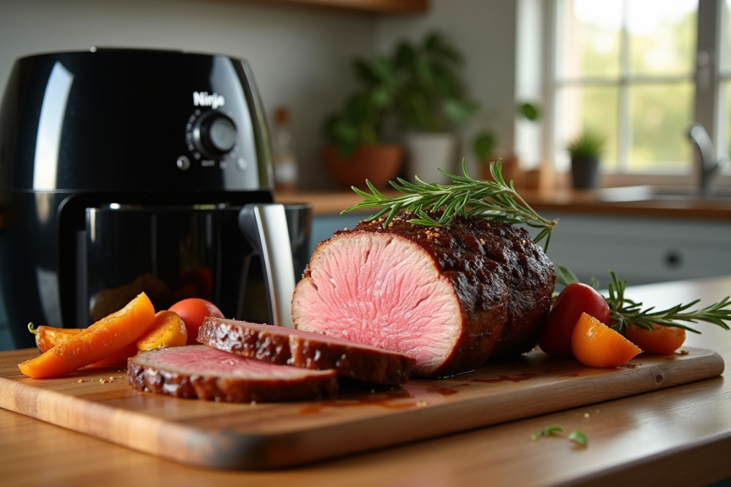 Comment préparer un rôti parfait avec l'air fryer Ninja - Net Addict